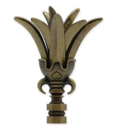 #AB80 Urn with Palms 3" Tall – Decorative Arts Lamp Finials