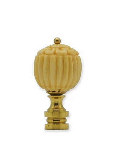 #B5T Hand-Carved Genuine Bone 2" Tall – Decorative Arts Lamp Finials